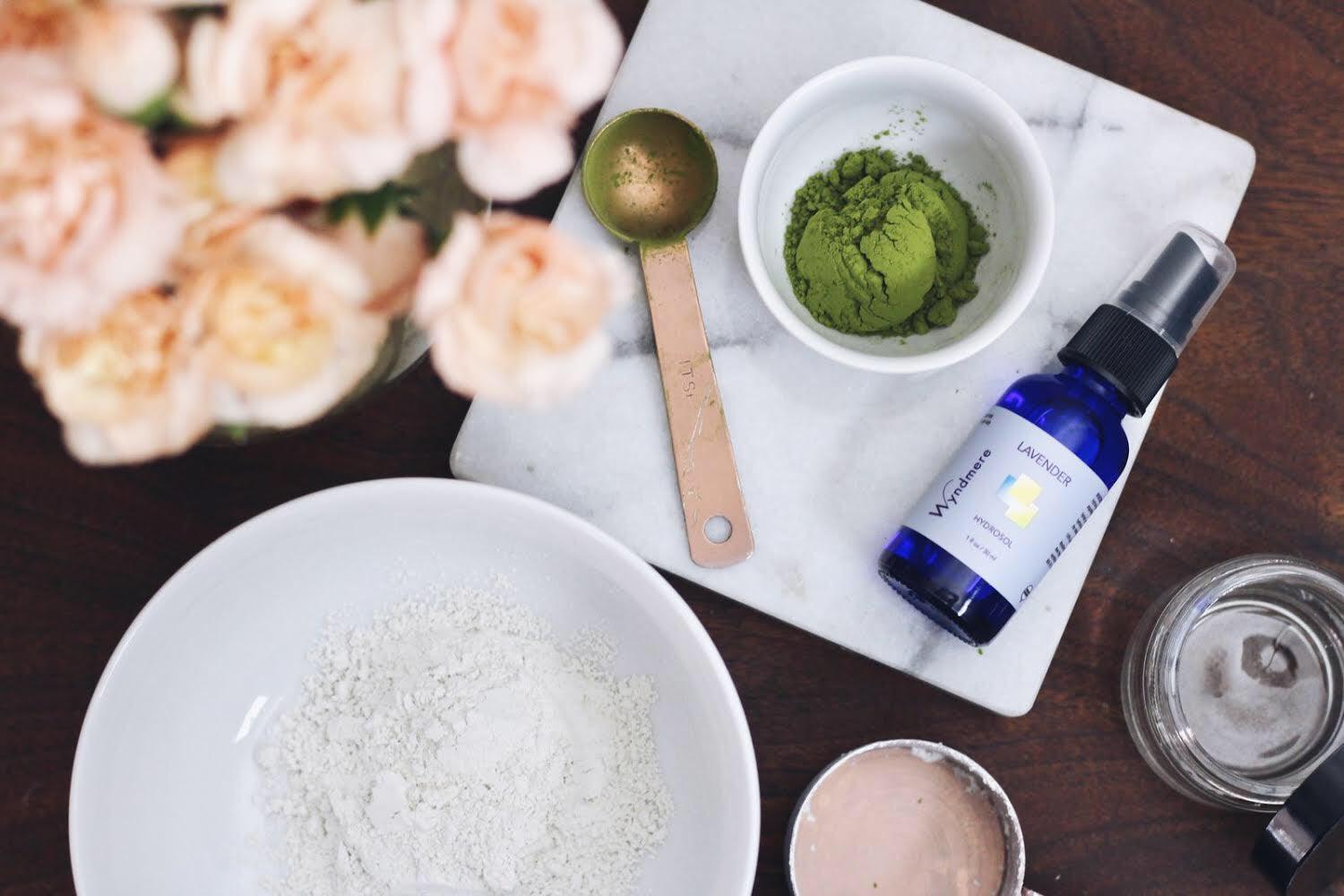 Matcha & White Clay Mask (Lavender Hydrosol) - Wyndmere Naturals